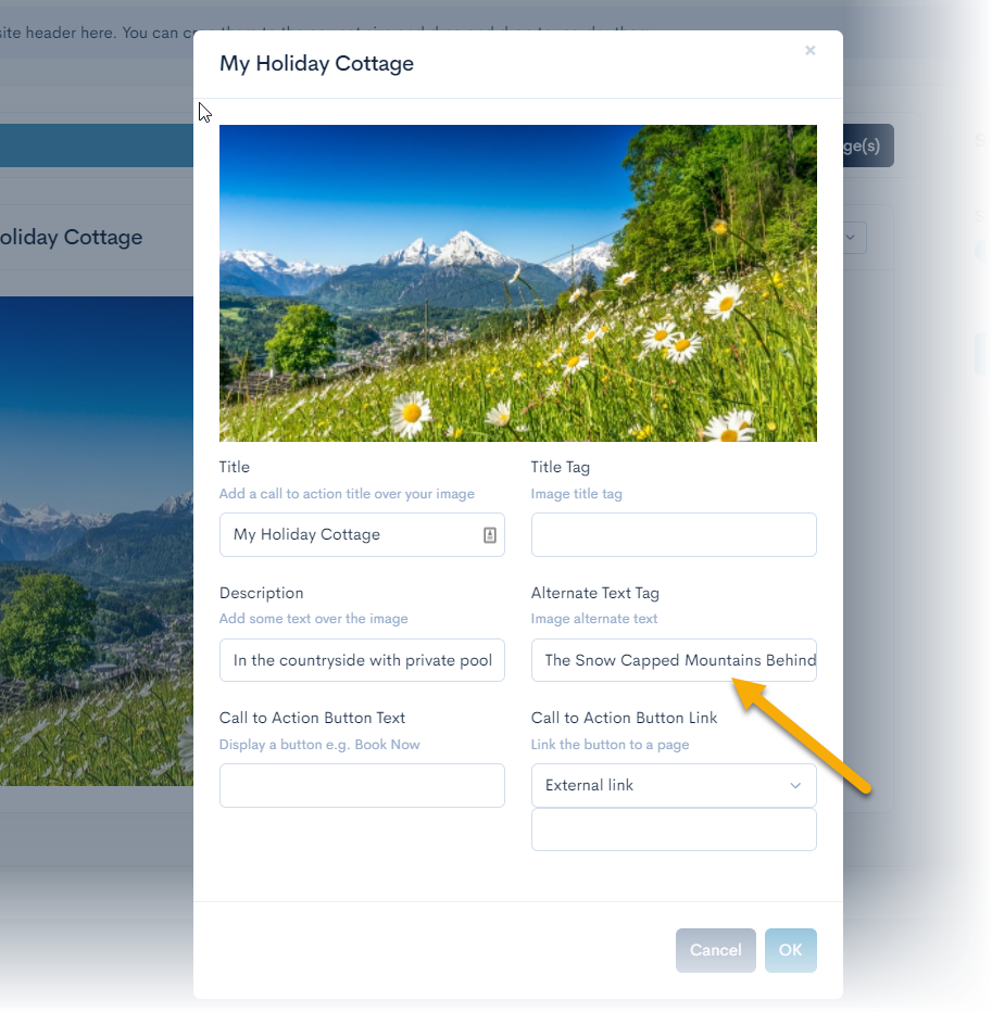 Add alternate text to header image – PromoteMyPlace